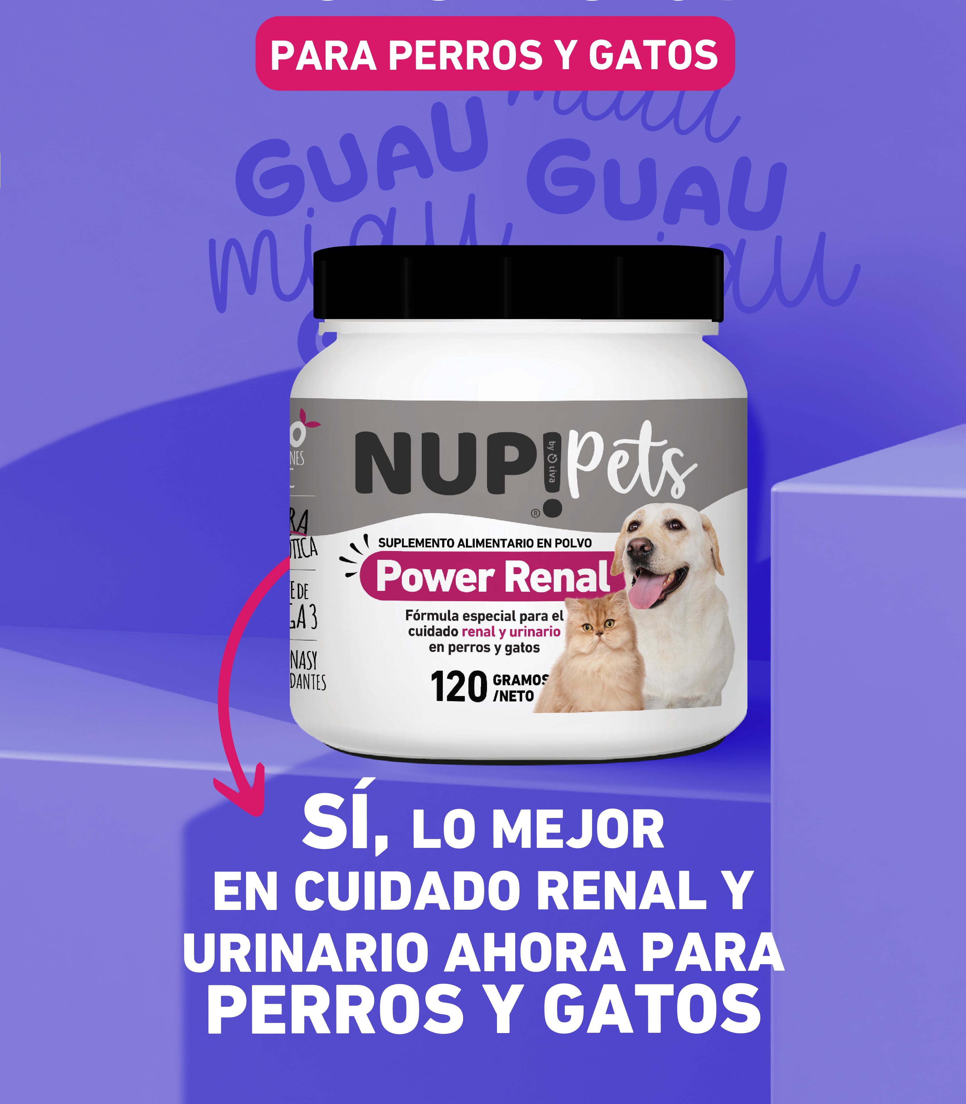 NUP!PETS POWER RENAL CUIDADO RENAL Y URINARIO PARA PERROS Y GATOS – NUP!®